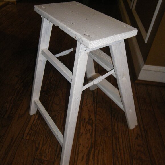 Vintage Antique | Accents | Vintage Antique Wooden Step Stool Rustic ...